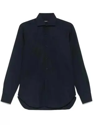 BARBA NAPOLI Cotton Shirt - Blue