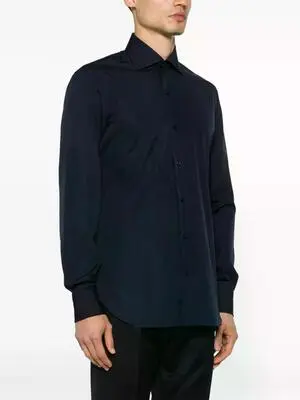 BARBA NAPOLI Cotton Shirt - Blue