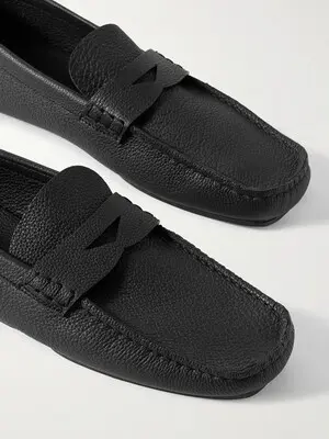 Khaite Billy Textured-leather Loafers