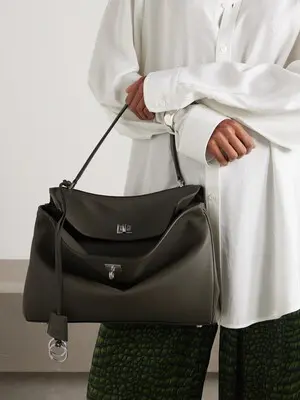 Balenciaga Rodeo Medium Leather Shoulder Bag