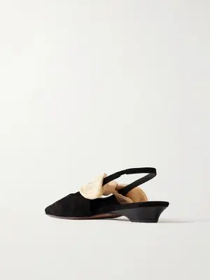 NEOUS Uba Bow-embellished Slingback Flats