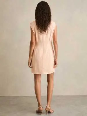 REISS Fawn Whipstitch Shift Dress