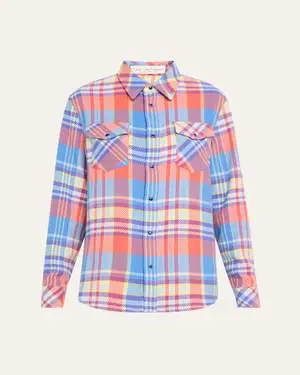 GOD'S TRUE CASHMERE Creator Tartan Cashmere Button-down Shirt - Redpat
