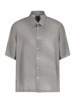 Armani Exchange Shirts Gray Halftone
