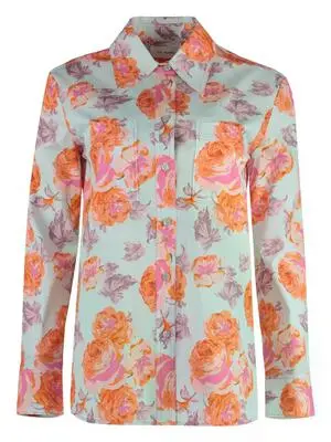 St. John Floral Print Shirt