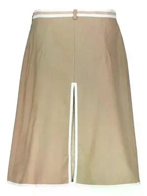 Burberry Contrasting-trim Midi Skirt