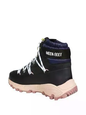 Moon Boot Lace-up Ankle Boots - Black