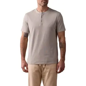 THE NORMAL BRAND Henley T-shirt Limestone