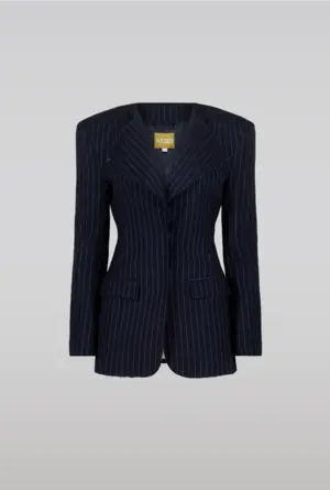 SAEMDI Pinstripe Suit Jacket