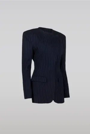 SAEMDI Pinstripe Suit Jacket