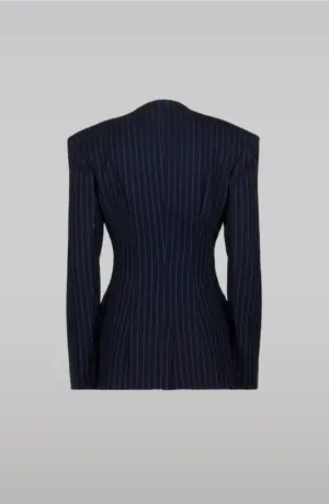 SAEMDI Pinstripe Suit Jacket