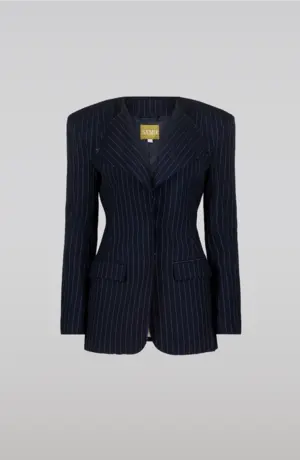 SAEMDI Pinstripe Suit Jacket
