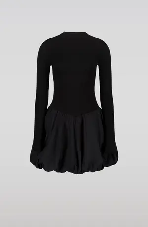 SAEMDI Cloud Mini Dress - Black
