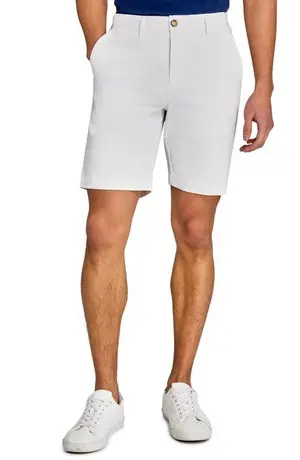 CON.STRUCT Slim Fit Solid Flat Front Shorts