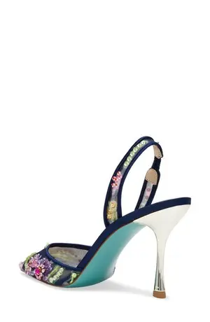 Betsey Johnson Velma Pointed Toe Slingback Pumps