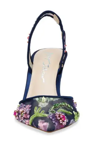 Betsey Johnson Velma Pointed Toe Slingback Pumps