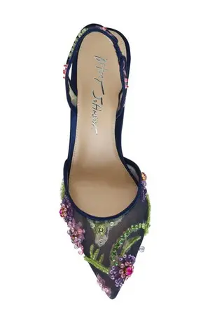 Betsey Johnson Velma Pointed Toe Slingback Pumps