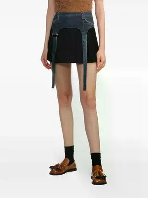 Andersson Bell Trompe L'oeil Pleated Mini Skirt
