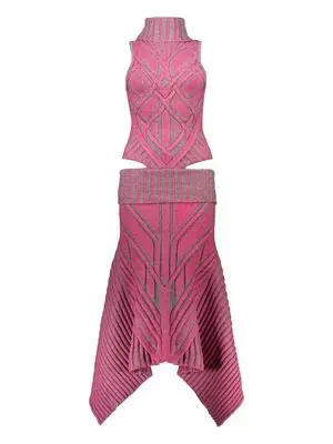 PAOLINA RUSSO Virgin Wool-blend Dress