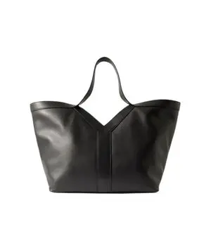Saint Laurent SAINT LAURENT Y Leather Tote Black