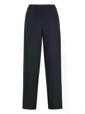 YVES SALOMON Belted Trousers - Blue