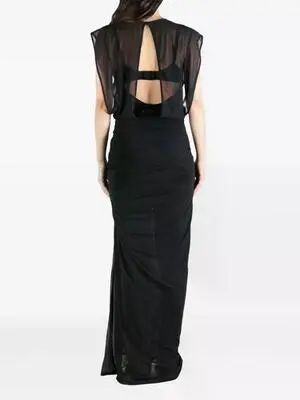 JEAN PAUL GAULTIER Slogan-flocked Dress