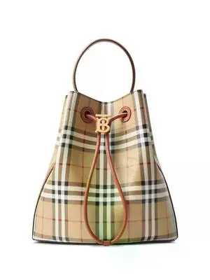 Burberry Small Tb Bucket Bag - Neutrals