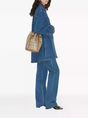 Burberry Small Tb Bucket Bag - Neutrals