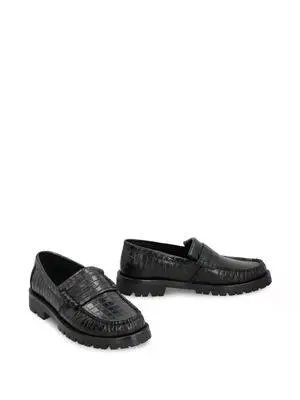 Rhude Crocodile-effect Loafers