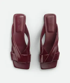 Bottega Veneta Riva Flat Mule - Barolo