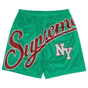 Supreme Big Script Mesh Short - Green