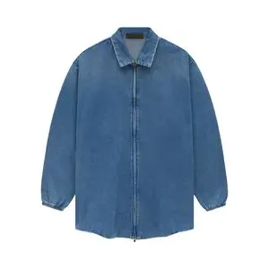 Fear Of God Denim Overshirt 'medium Wash - Blue