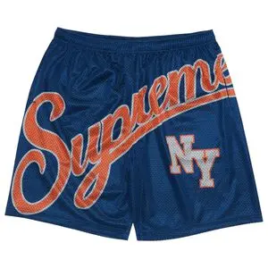 Supreme Big Script Mesh Short - Blue