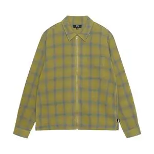 StÜssy Zip Twisted Yarn Plaid Shirt - Multicolor