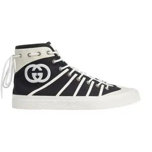 Gucci Gg Tortuga High-top Sneakers - Black