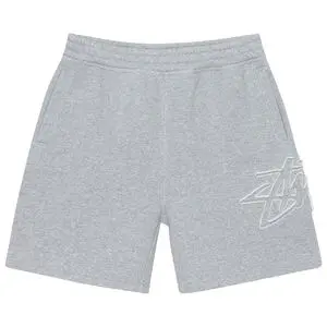 StÜssy Fleece Tonal Appliqué Short - Grey