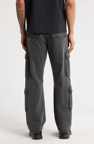 PACSUN Adam Baggy Denim Cargo Pants
