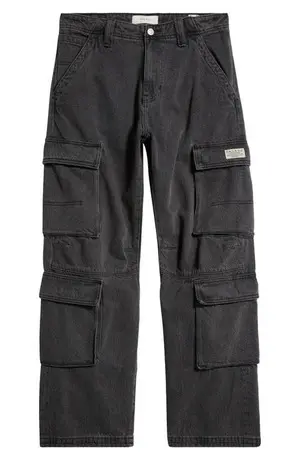 PACSUN Adam Baggy Denim Cargo Pants