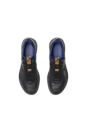 Burberry Leather Matrix Sneakers - Black