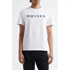 Alexander McQueen Logo Graphic T-shirt - White / Black