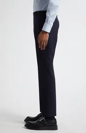 Alexander McQueen Low Rise Wool Cigarette Trousers