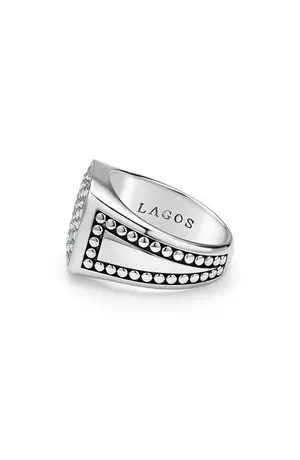 Lagos Anthem Diamond Signet Ring