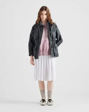 Prada Pleated Jersey Skirt