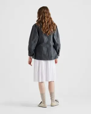 Prada Pleated Jersey Skirt