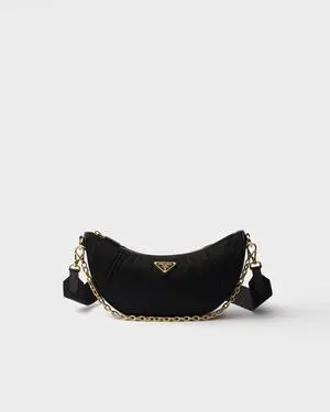 Prada Re-nylon Demi-lune Shoulder Bag