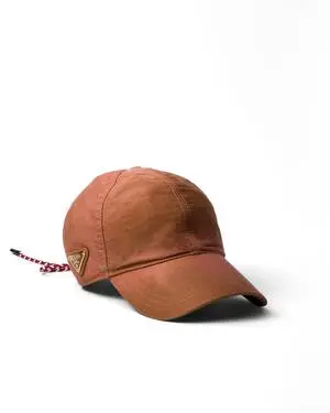 Prada Cotton Baseball Cap - Brown