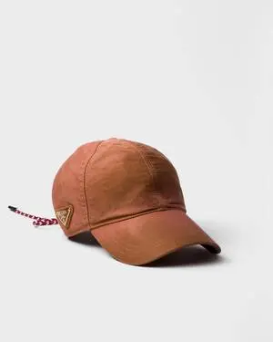 Prada Cotton Baseball Cap - Caramel