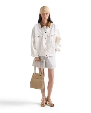 Prada Re-nylon Small Bucket Bag - Brown
