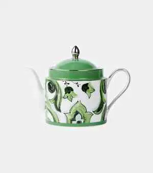 Dolce & Gabbana Majolica Porcelain Teapot - Green