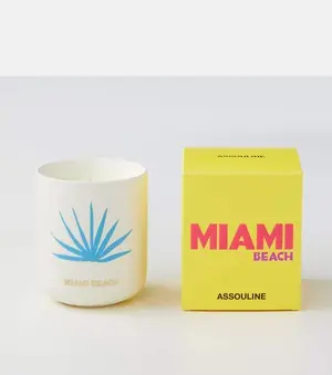 Assouline Miami Beach Ceramic Scented Candle - White